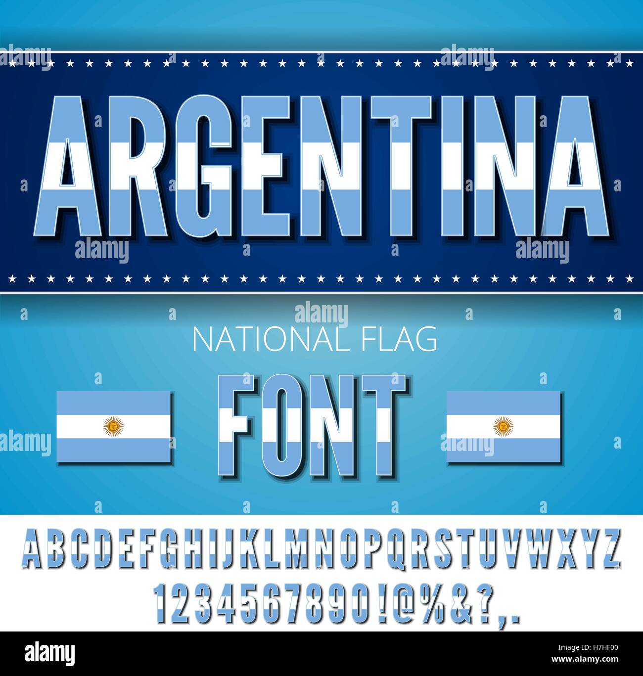 National Flag Font Stock Vector Image & Art - Alamy