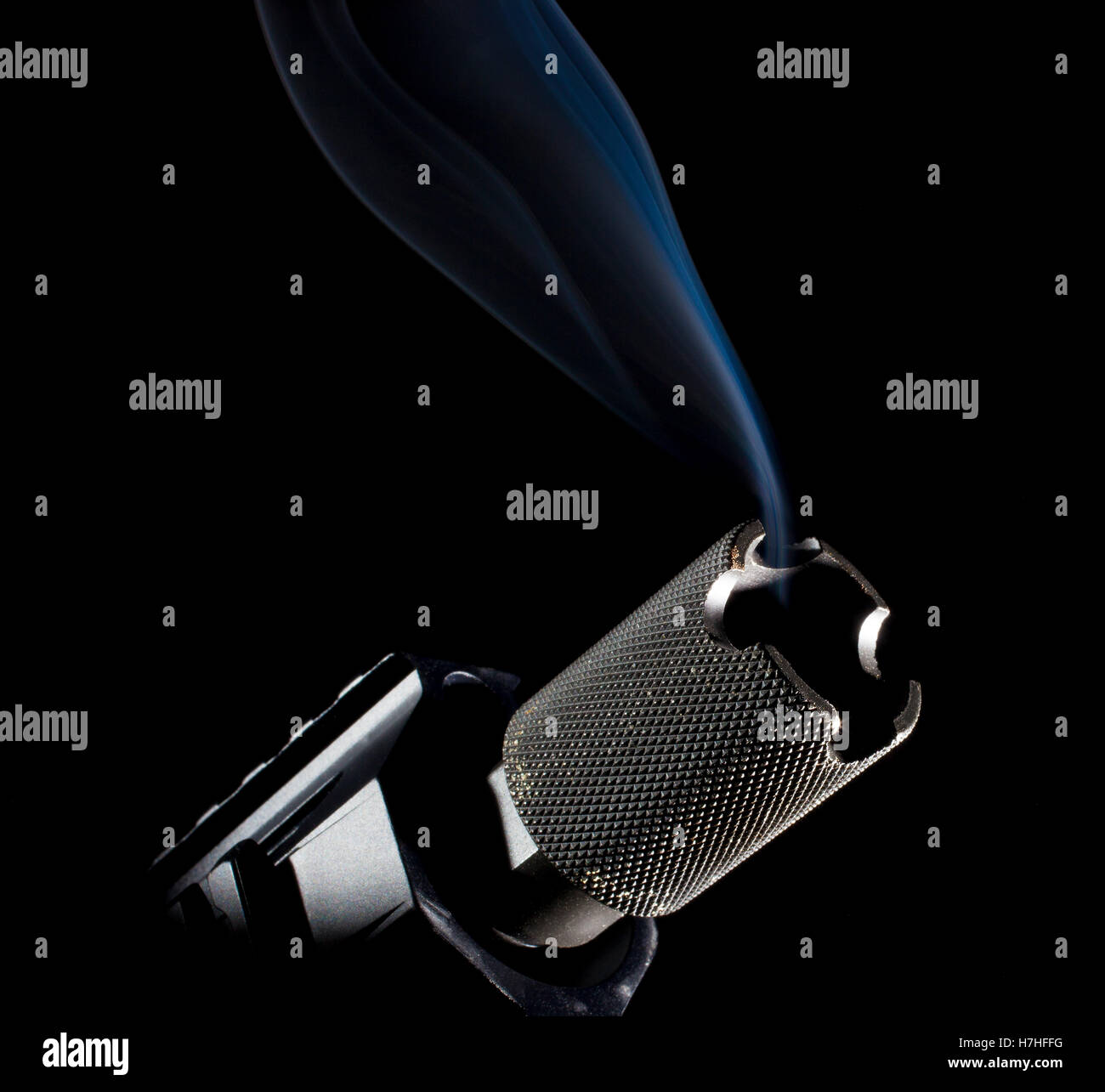 Smoke coming from muzzle gun hi-res stock photography and images - Alamy