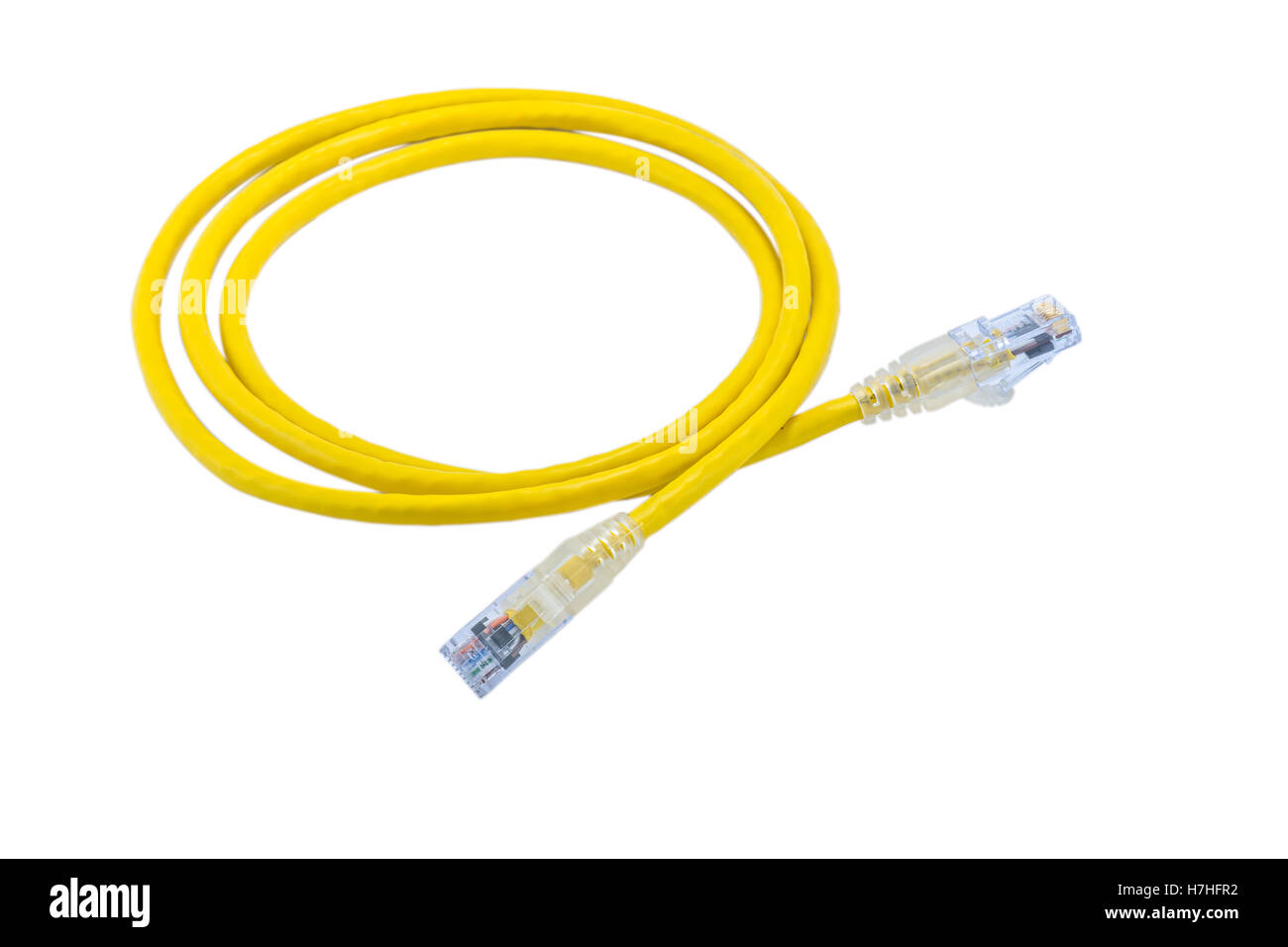 UTP cable patch cord, isolated on white background Stock Photo - Alamy