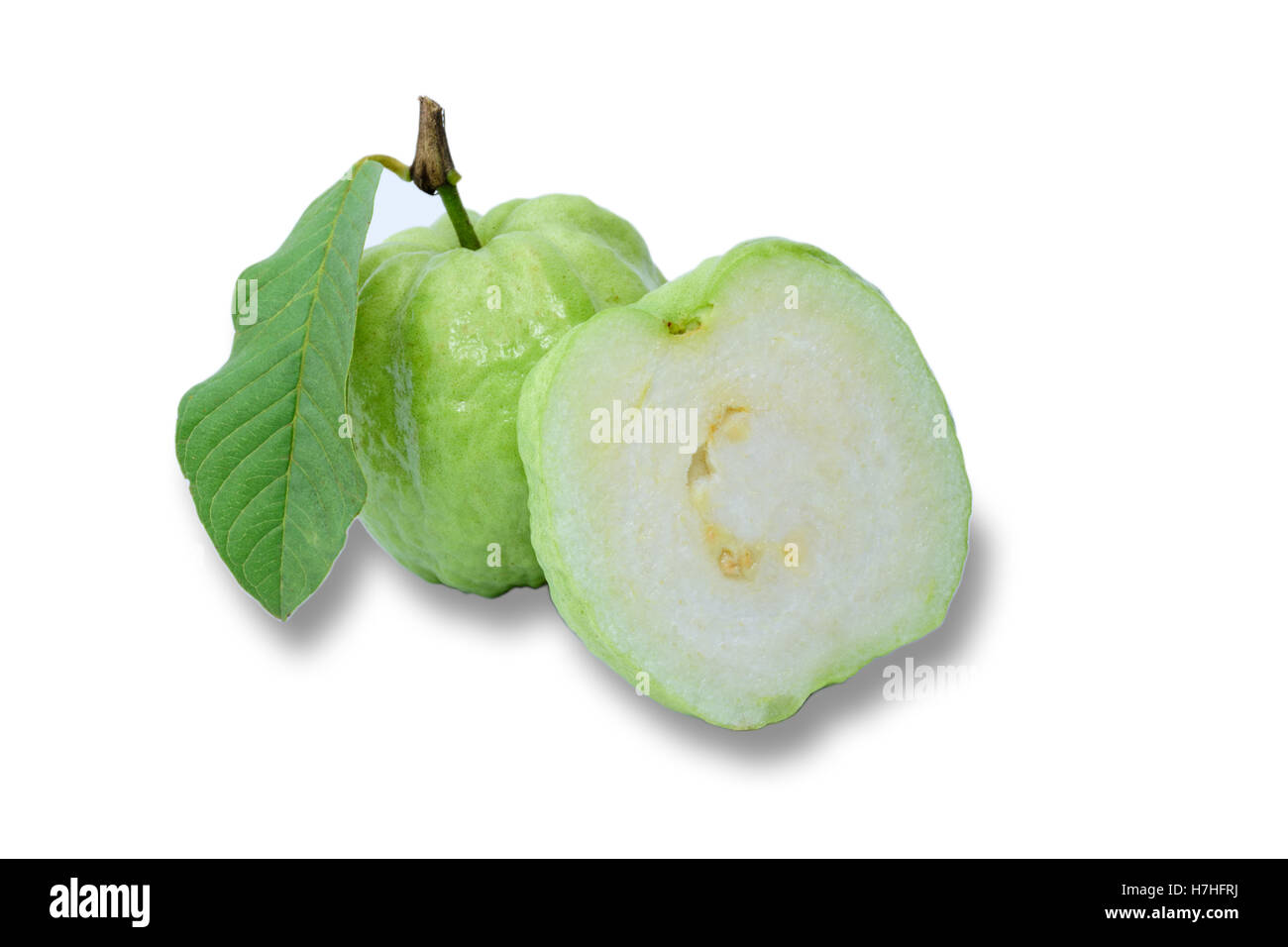 Fresh guava isolated on white background Stock Photo - Alamy
