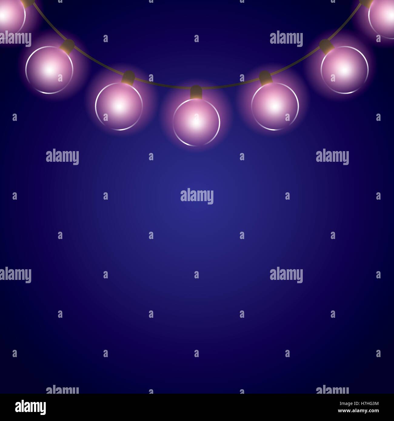 installation of Christmas lights decoration vector illustration design ...