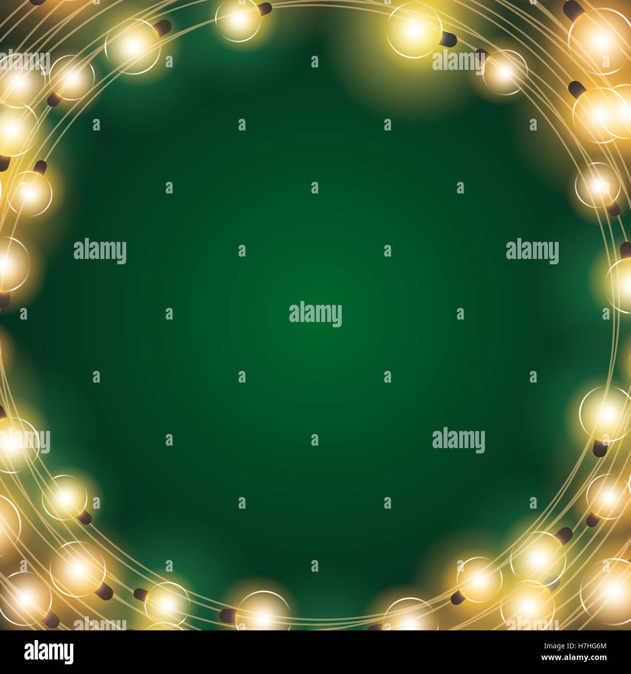 installation of Christmas lights decoration vector illustration design ...