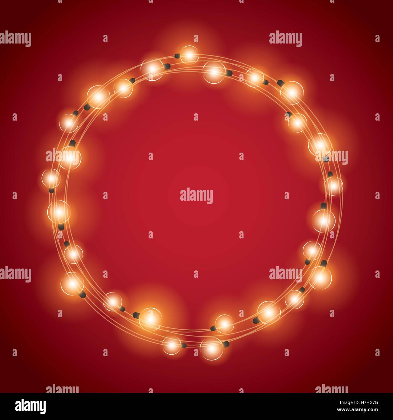 installation of Christmas lights decoration vector illustration design ...