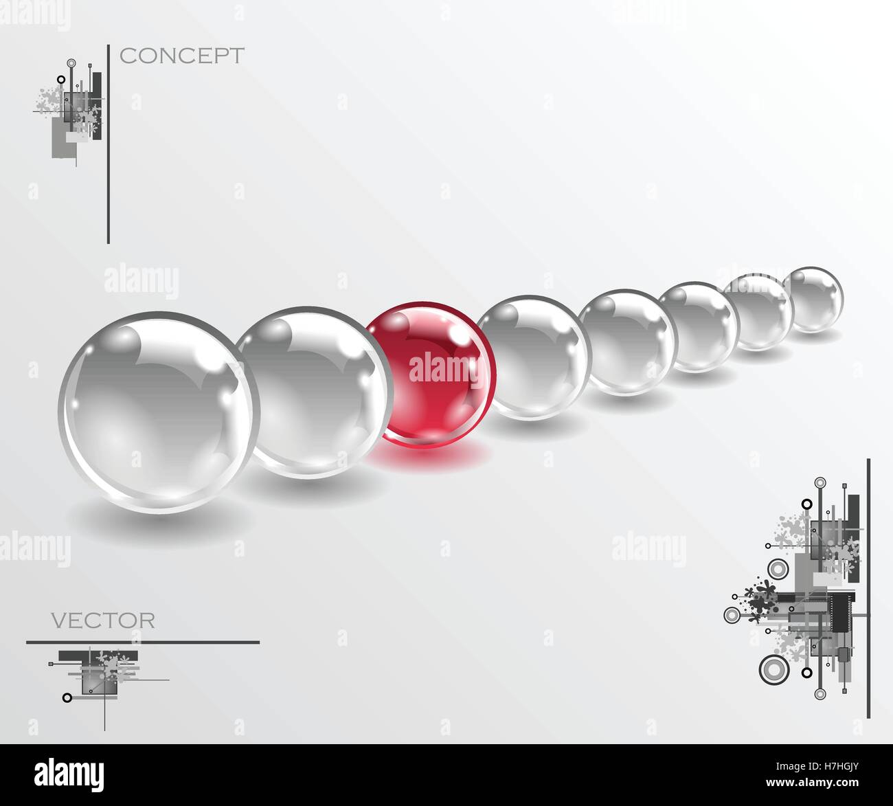 Crystal spheres Stock Vector Images - Alamy