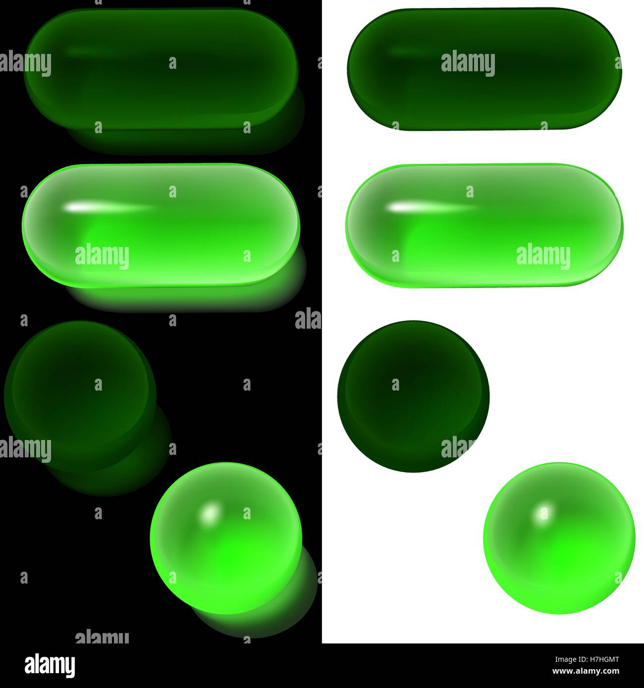 Glass illuminated sphere Stock Vector Images - Alamy