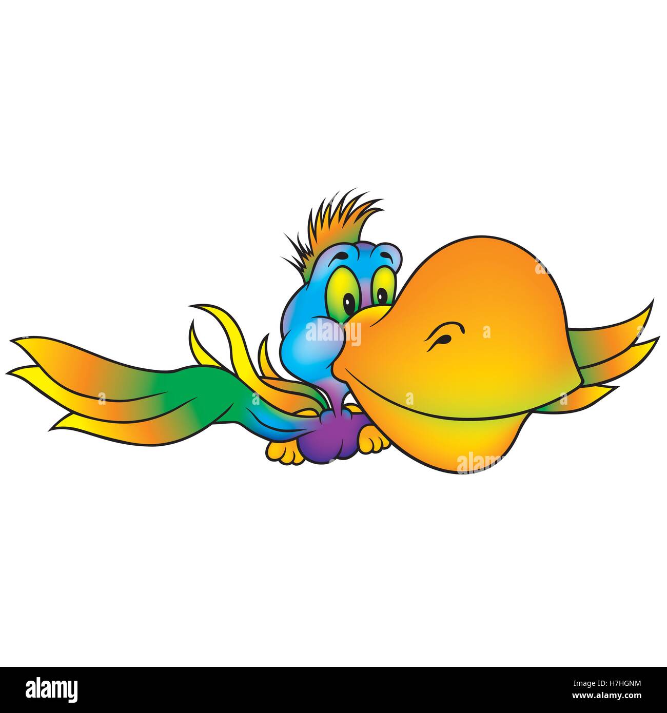 Colorful Parrot Flying Stock Vector Image & Art - Alamy