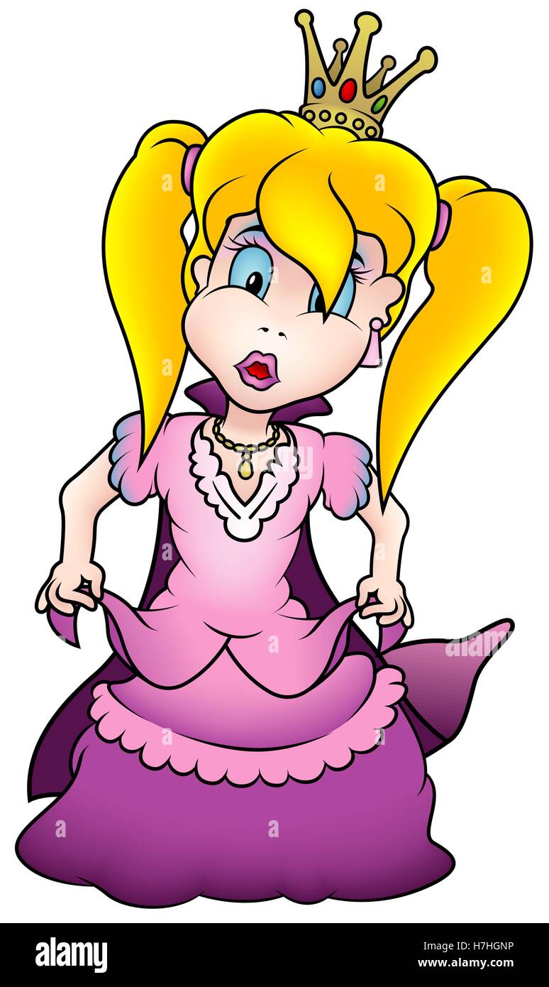 Princess cartoon hi-res stock photography and images - Alamy