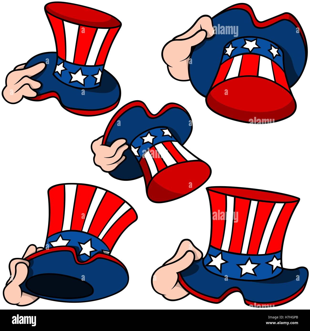 Vector Cartoon Illustration Uncle Sam High Resolution Stock Photography ...