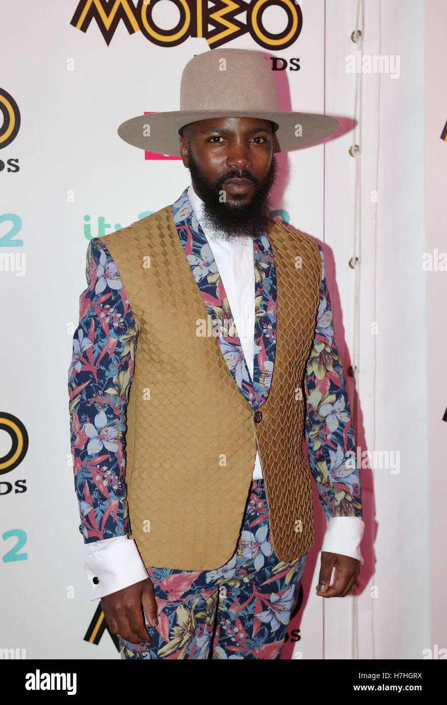 Arrow Benjamin attends the 21st Mobo Awards at Glasgow's SSE Hydro ...