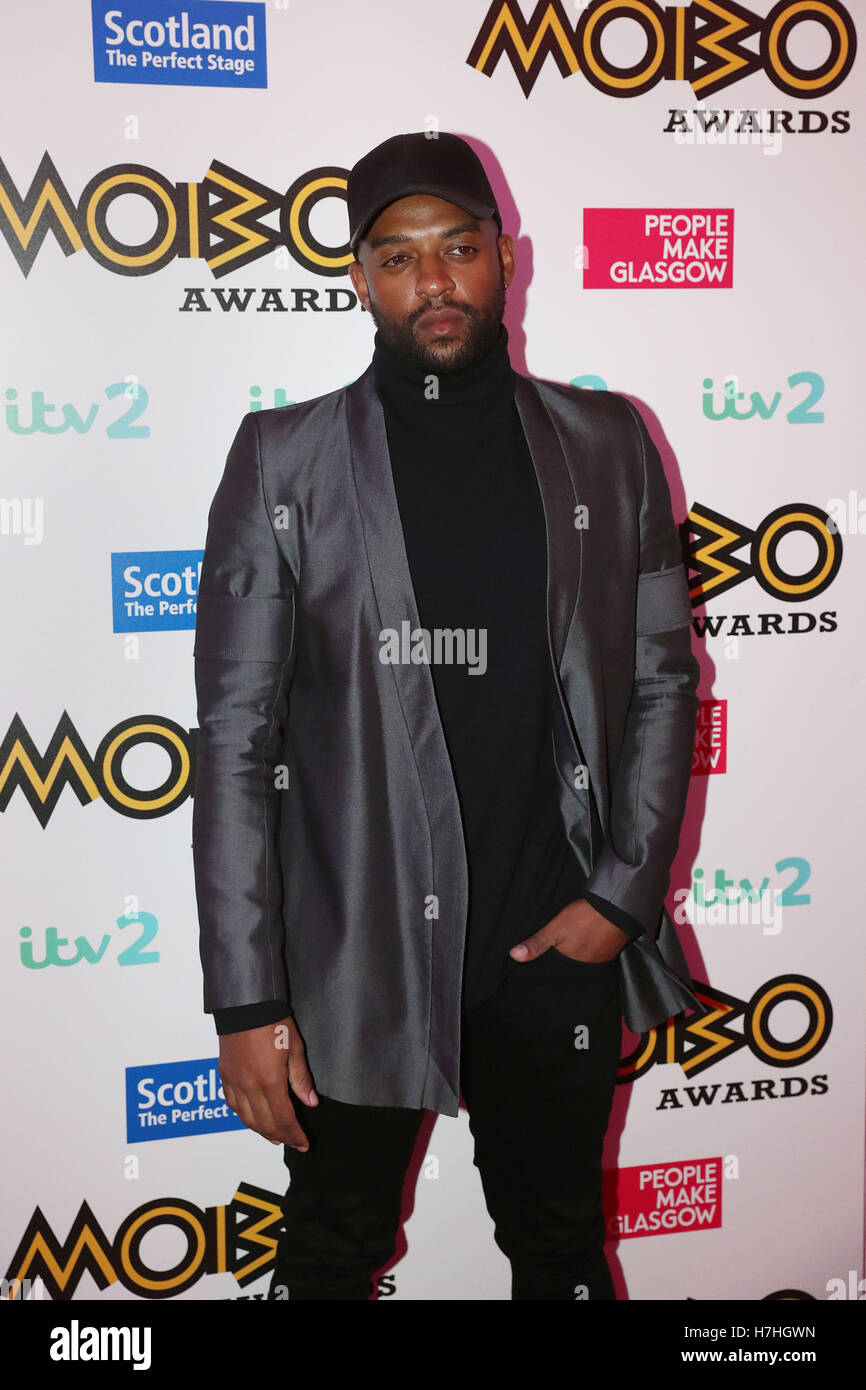 Oritse Williams attends the 21st Mobo Awards at Glasgow's SSE Hydro ...