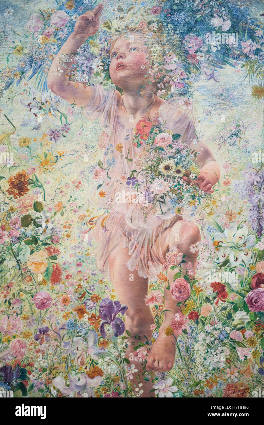 The Four Seasons, Spring, Leon Frederic, Philadelphia Museum of Art ...