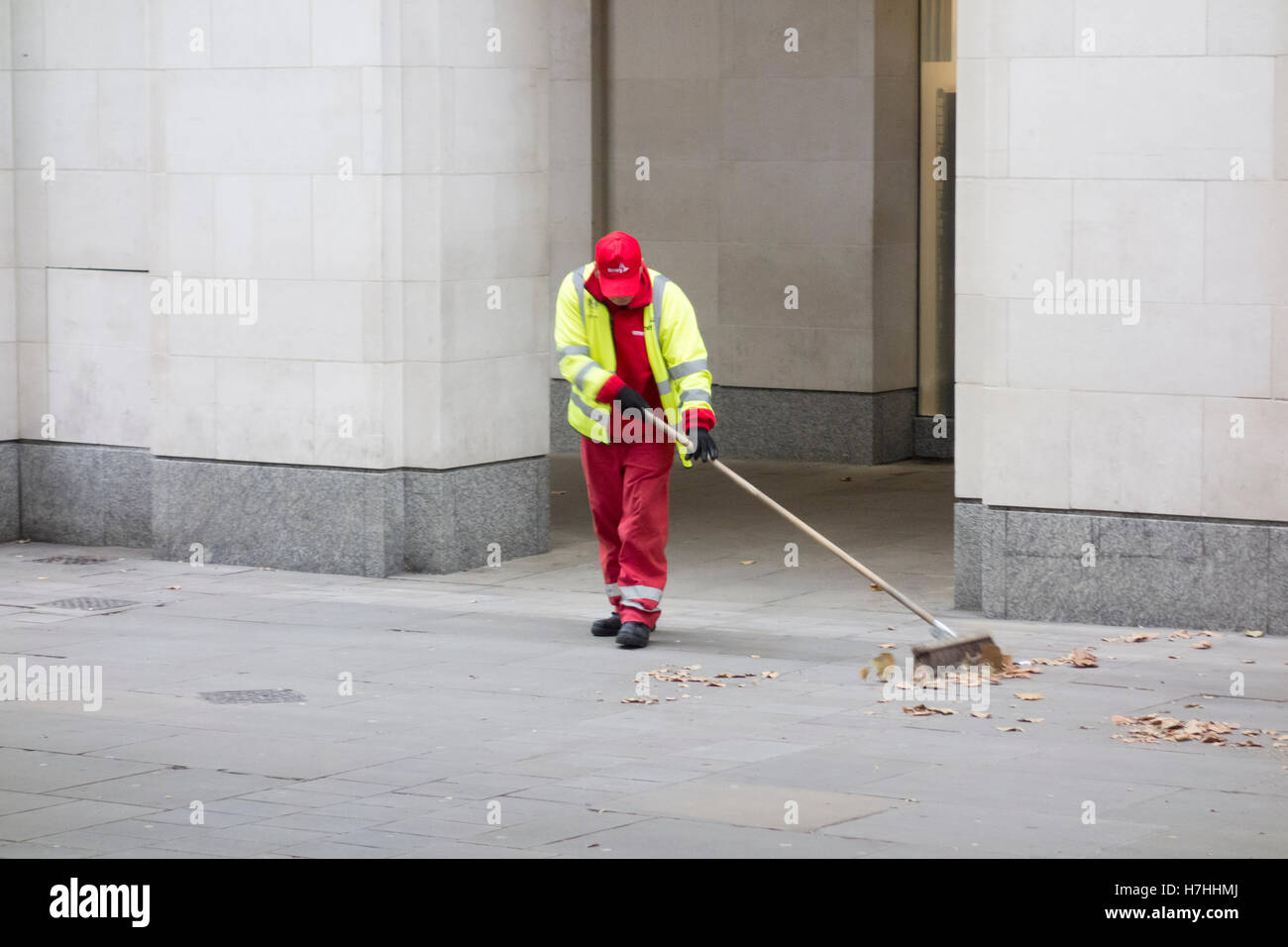 Worker sweeping hi-res stock photography and images - Alamy
