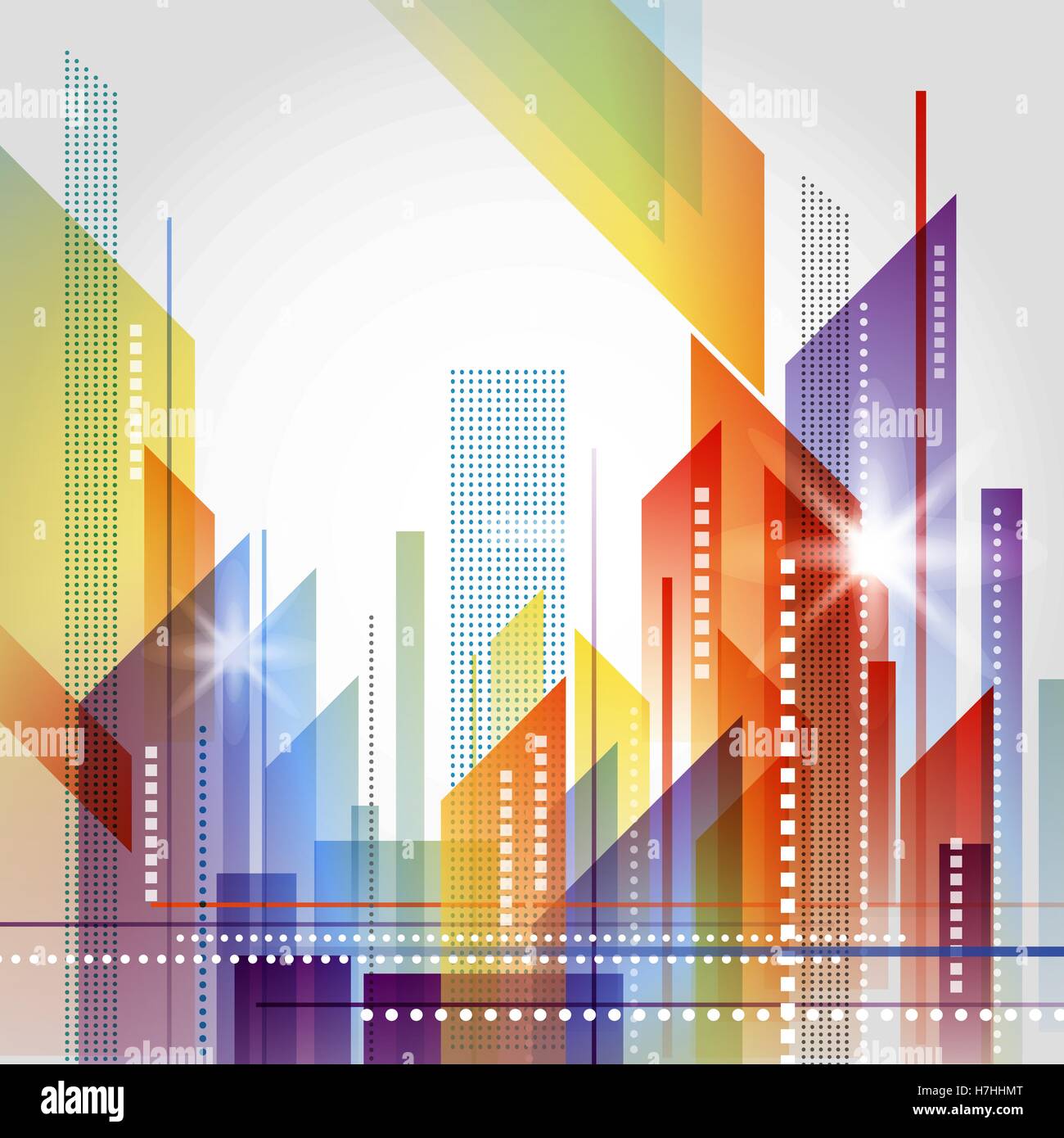 Abstract modern city landscape Stock Vector Image & Art - Alamy