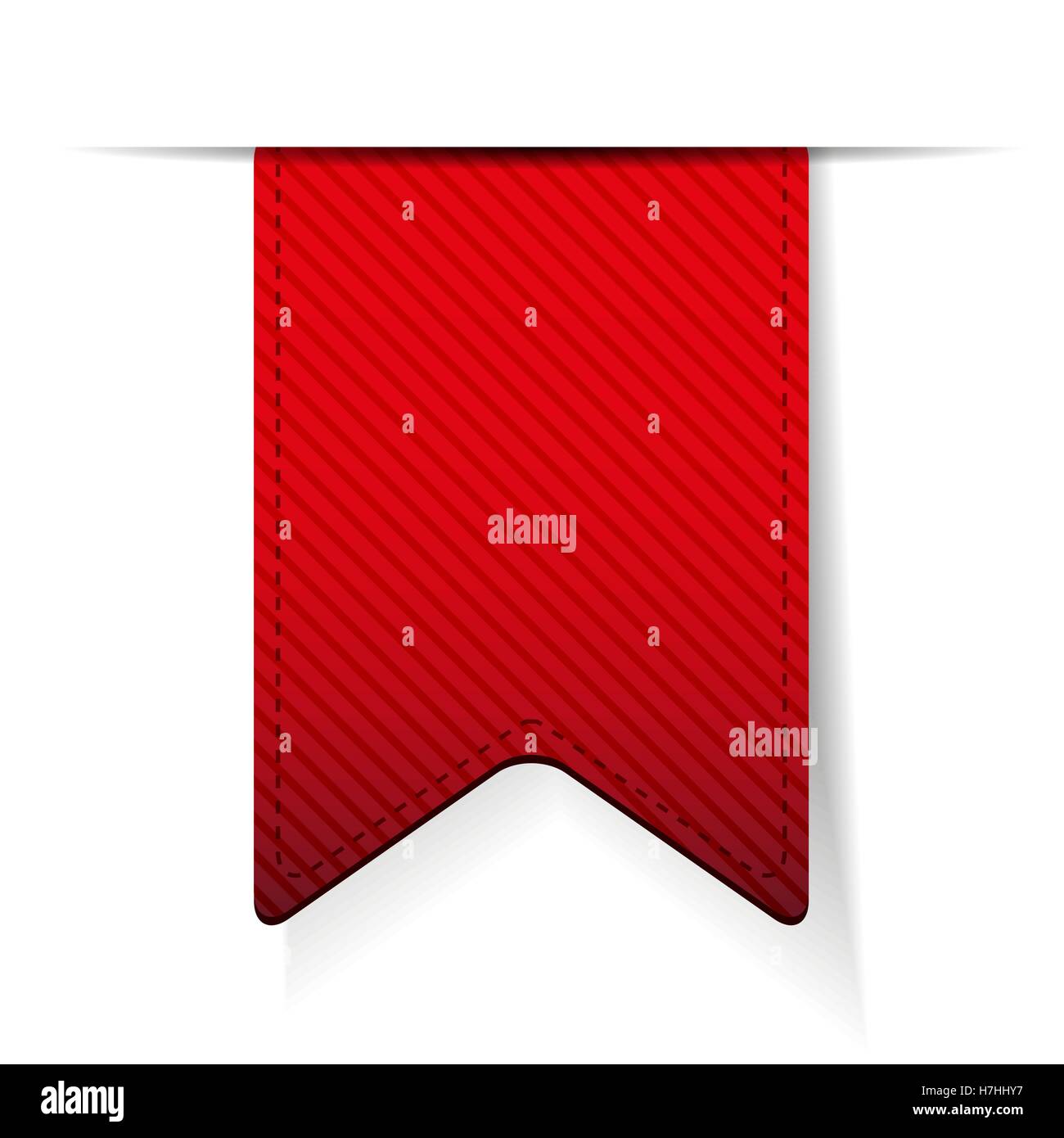 Empty red ribbon vector isolated Stock Vector Image & Art - Alamy