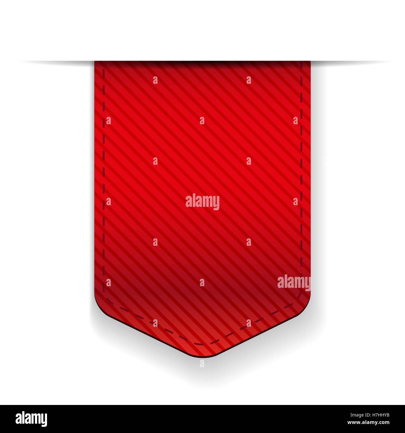 Empty red ribbon vector isolated Stock Vector Image & Art - Alamy