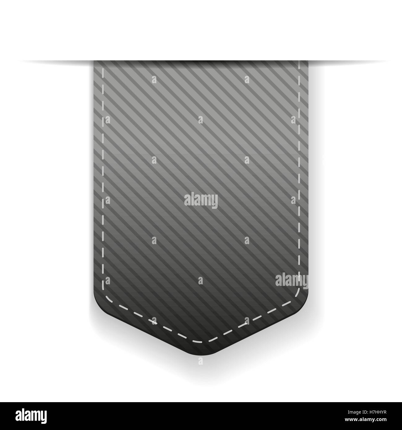 Empty grey ribbon vector isolated Stock Vector Image & Art - Alamy