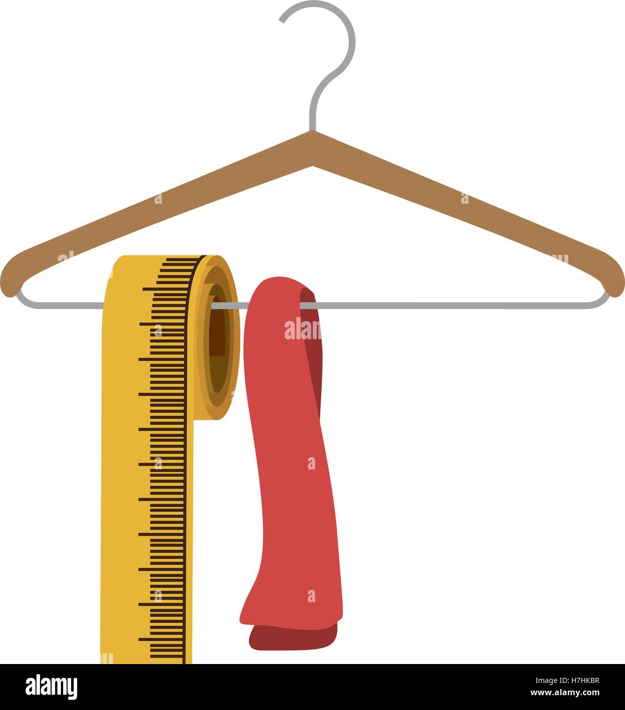 Cloth ruler Stock Vector Images - Alamy
