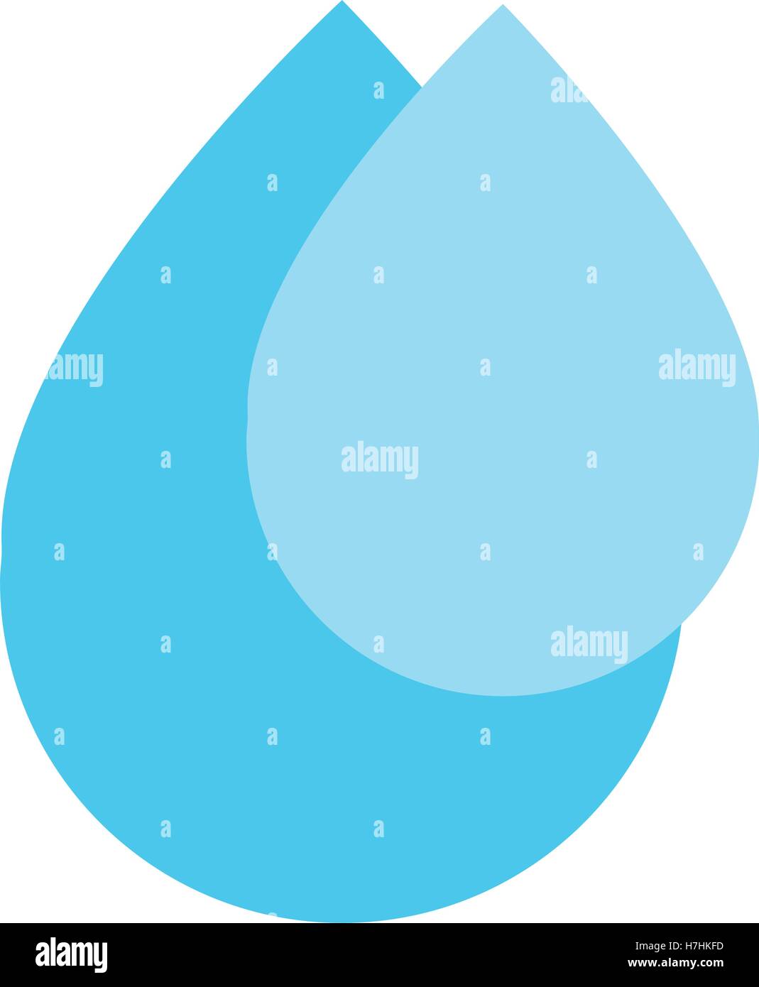 blue water drops icon over white background. vector illustration Stock ...