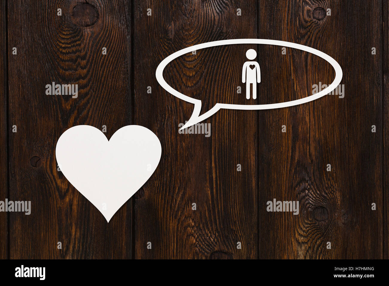 Heart thinking bubble hi-res stock photography and images - Alamy