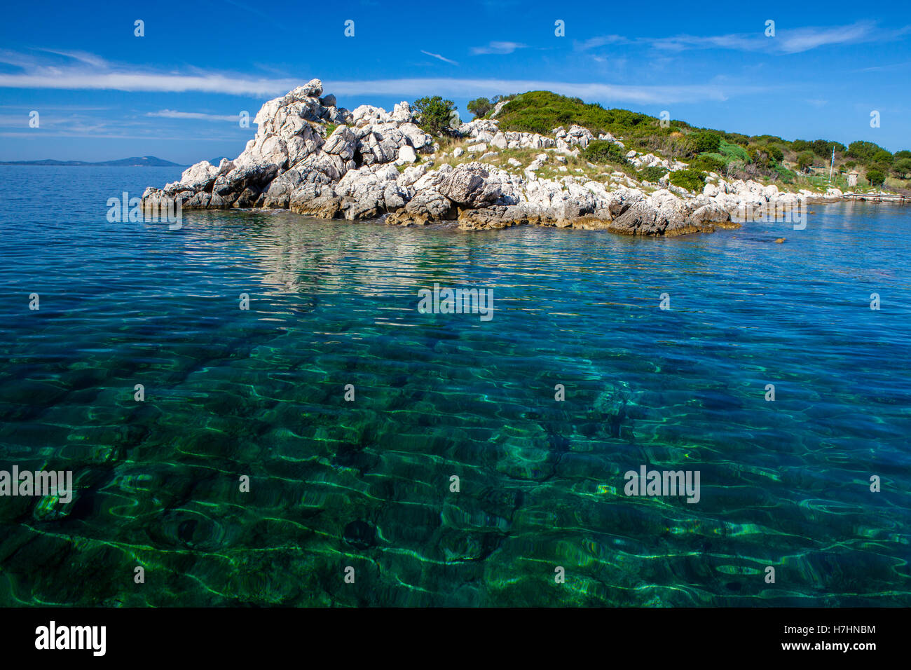 Blue Lagoon from a small island Stock Photo - Alamy