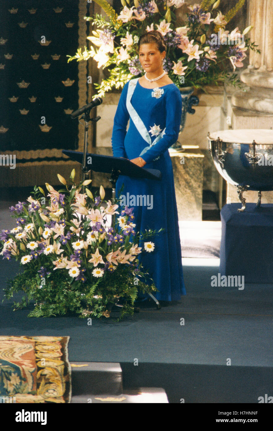 CROWN PRINCESS VICTORIA at her 18th birthday when she comes of age and ...