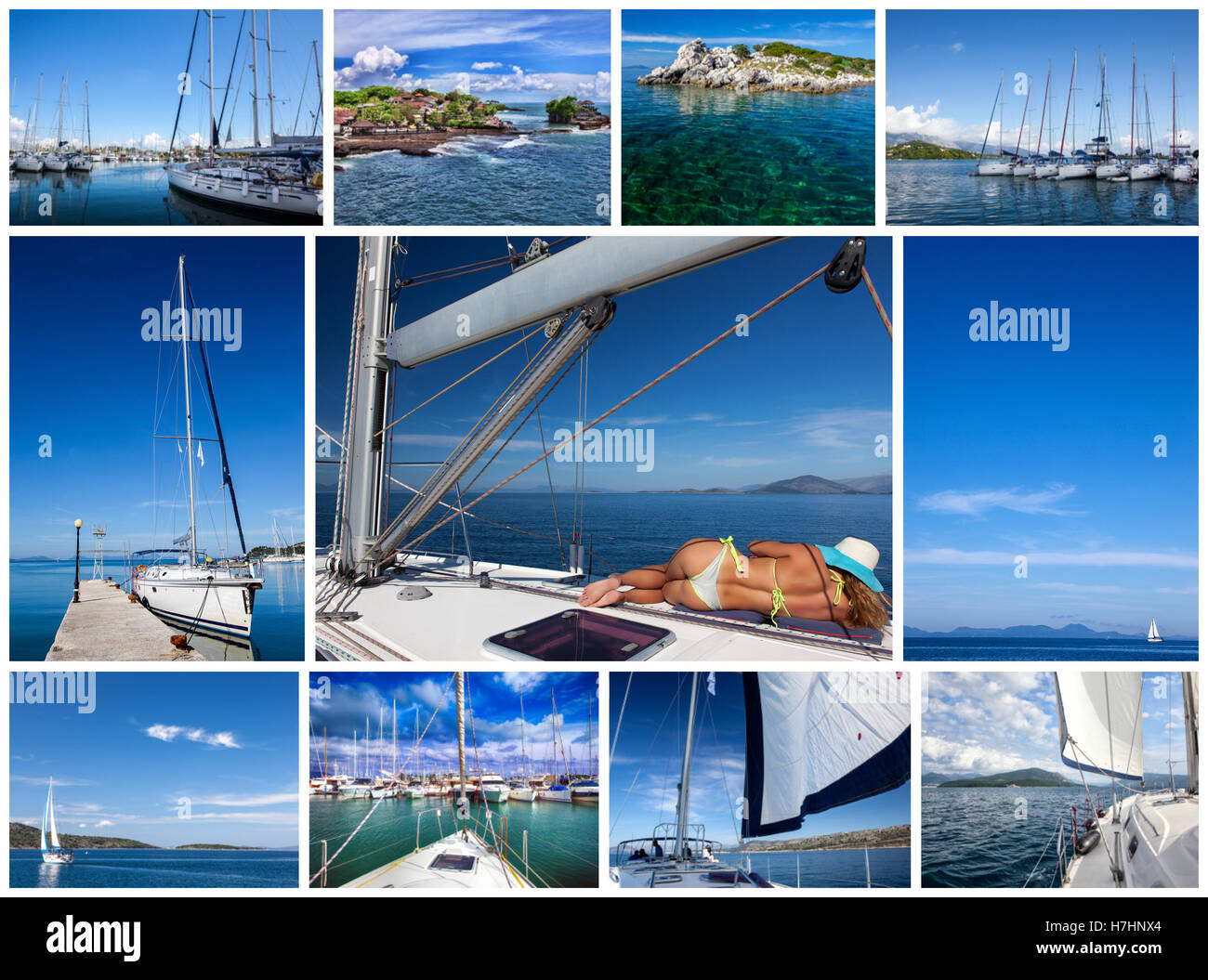 Summer themed collage hi-res stock photography and images - Alamy