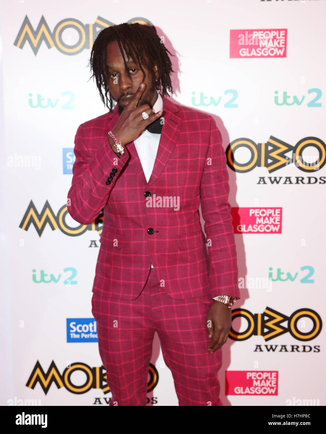 Popcaan at the 21st Mobo Awards at Glasgow's SSE Hydro. PRESS ...
