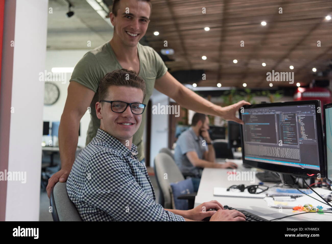 startup business people group working as team to find solution to ...