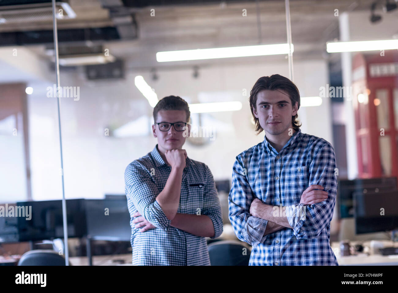 start up business team portrait at modern office interior Stock Photo ...