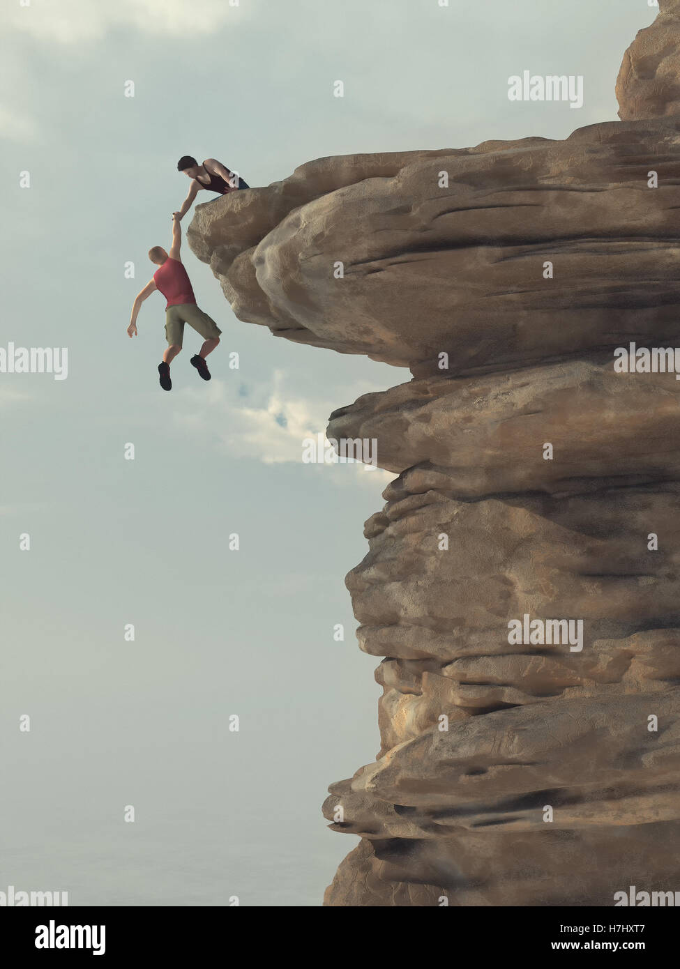 3d man helping hi-res stock photography and images - Alamy