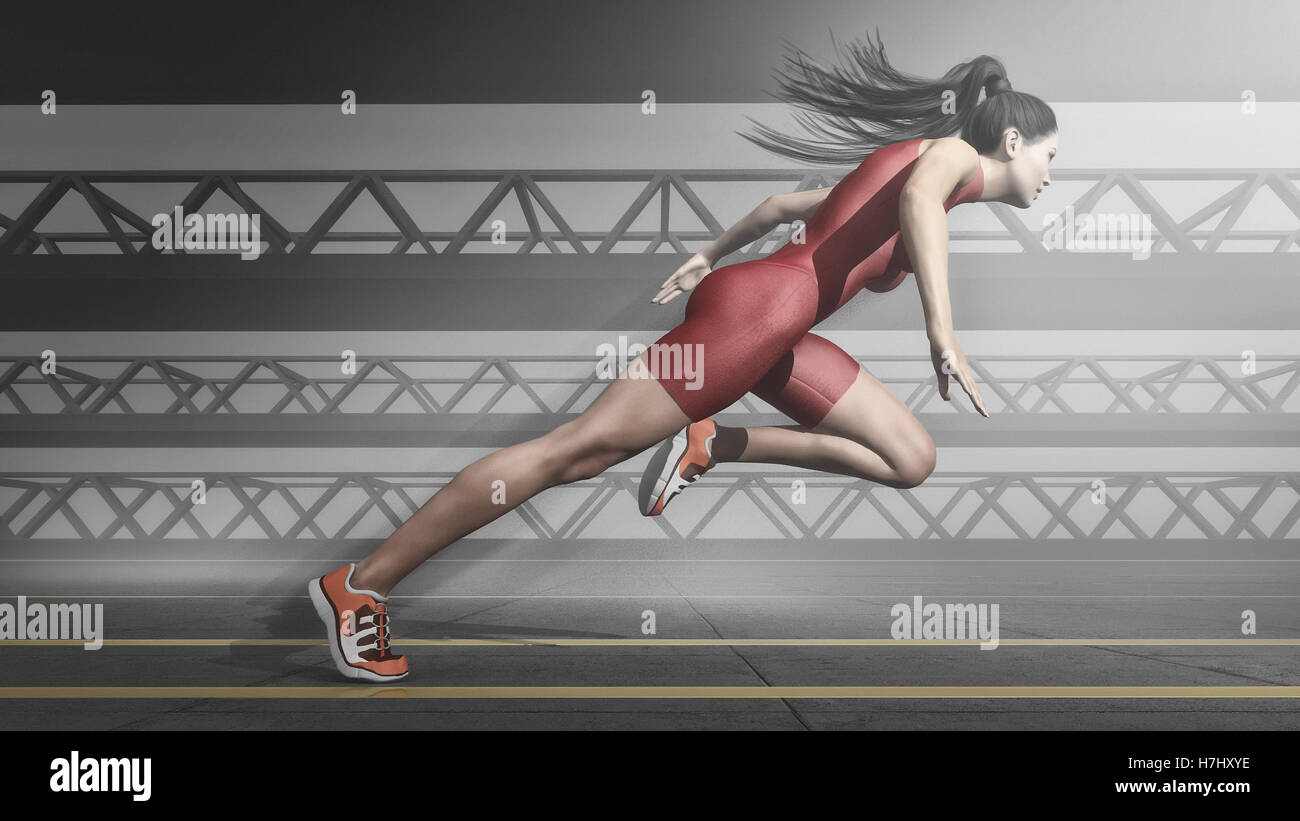 3d athlete hi-res stock photography and images - Alamy