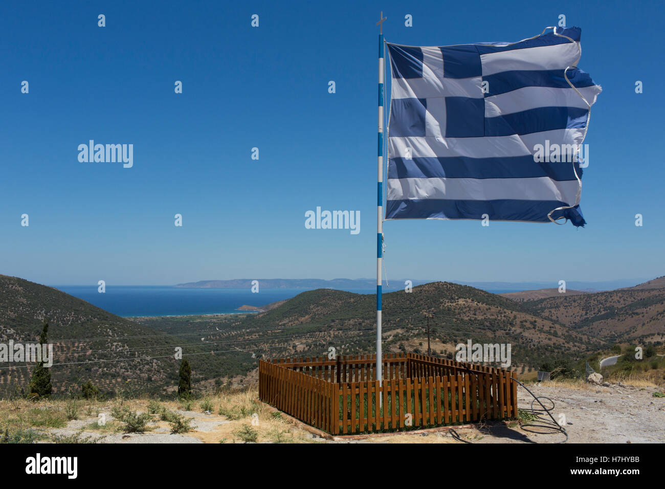 Greek flag greek flag hi-res stock photography and images - Alamy
