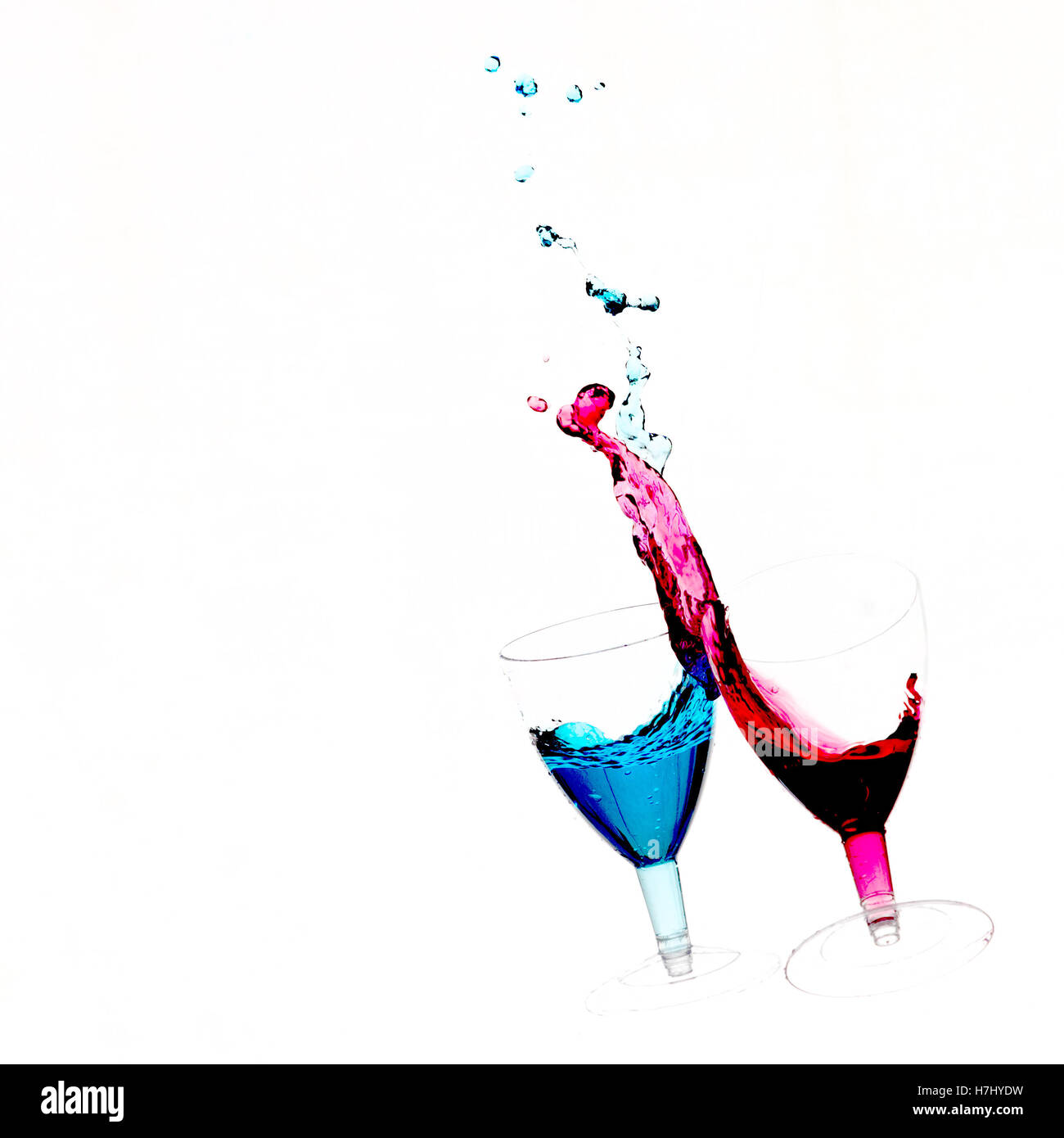 Splash and red liquid Cut Out Stock Images & Pictures - Alamy