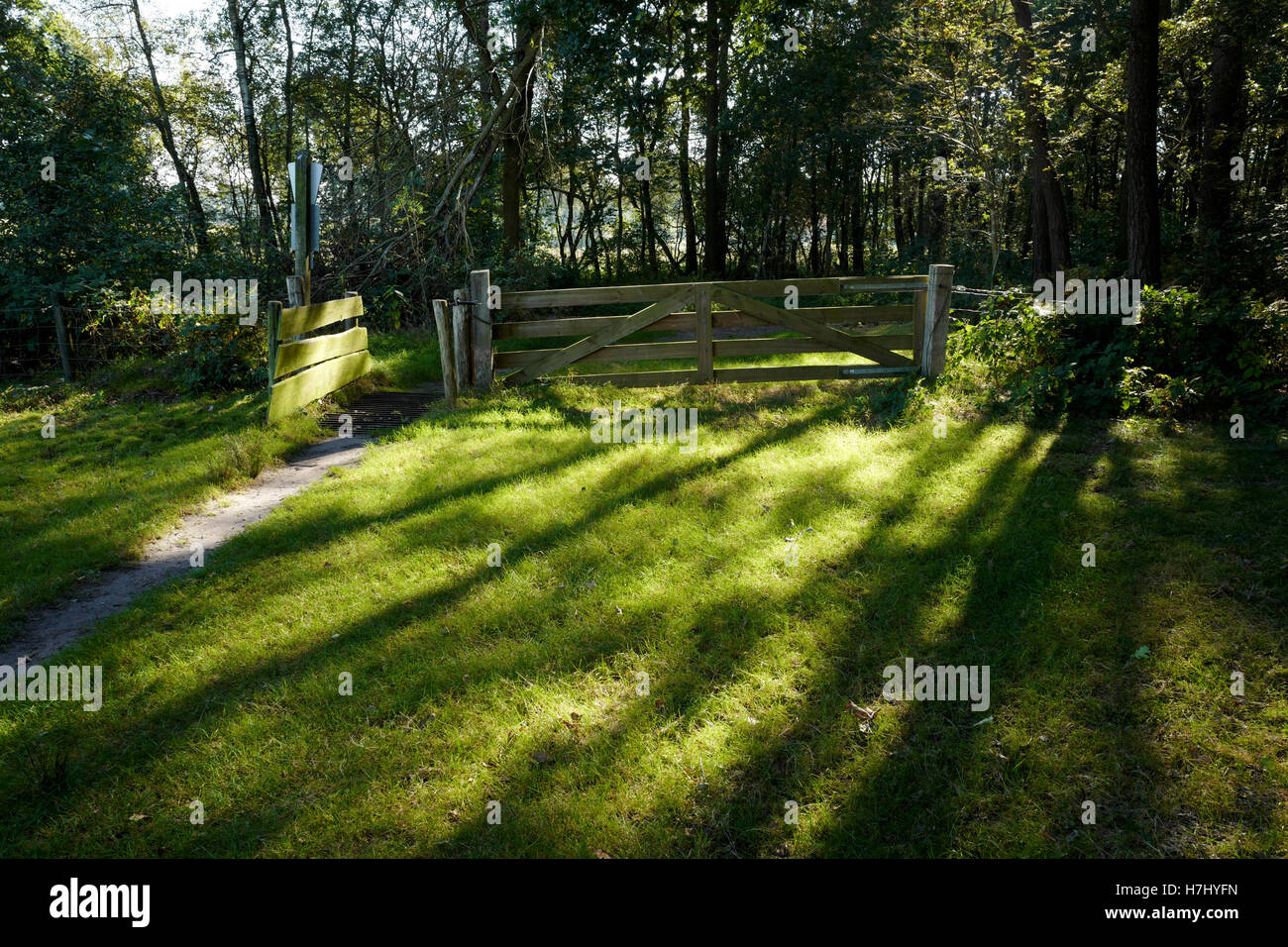 Dutch farm gate Stock Photo - Alamy