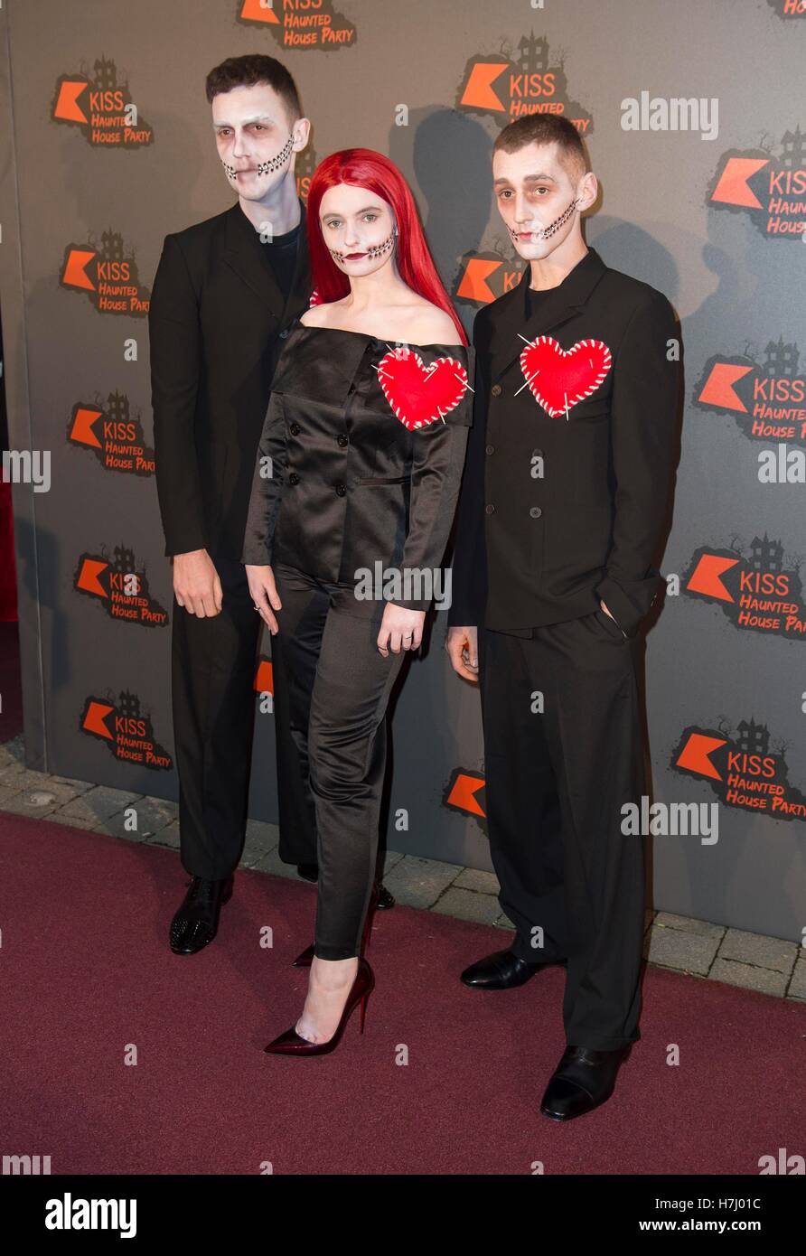 London, UK. Jack Patterson, Grace Chatto and Luke Patterson of Clean ...