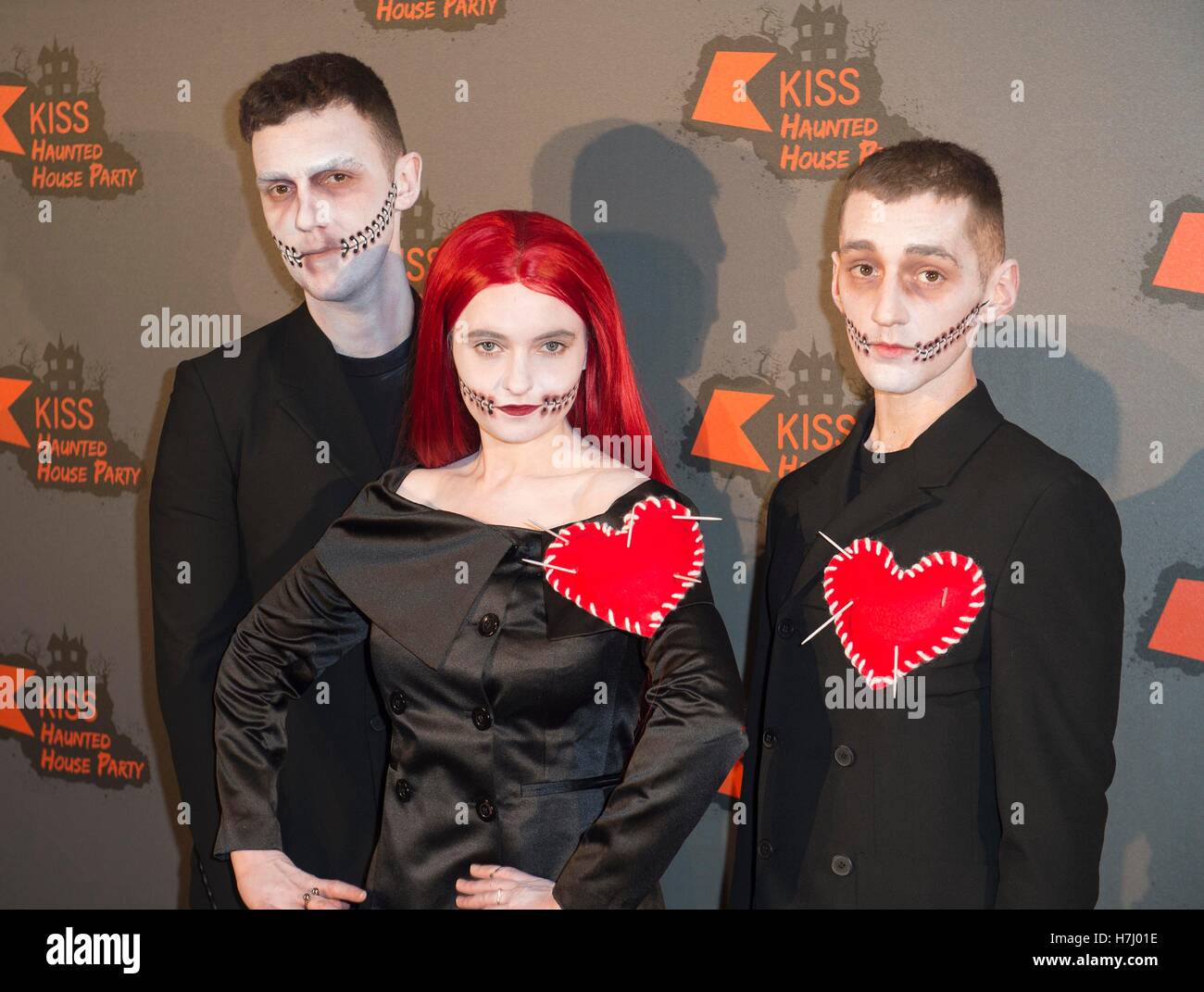 London, UK. Jack Patterson, Grace Chatto and Luke Patterson of Clean ...