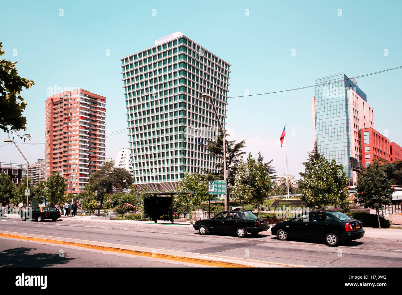 Photo of Buildings and Streets of Santiago City in Chile Stock Photo ...