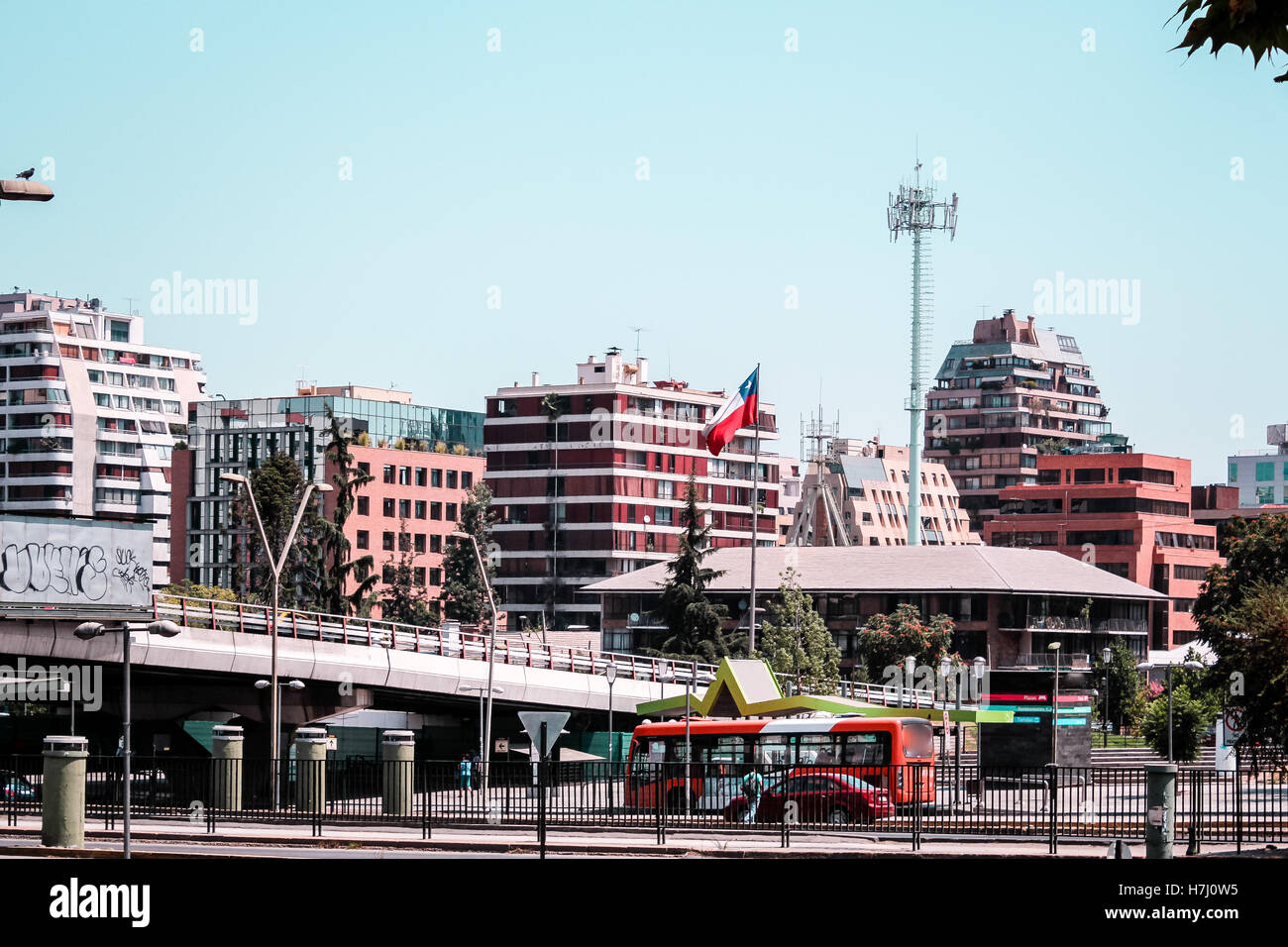 Photo of Buildings and Streets of Santiago City in Chile Stock Photo ...