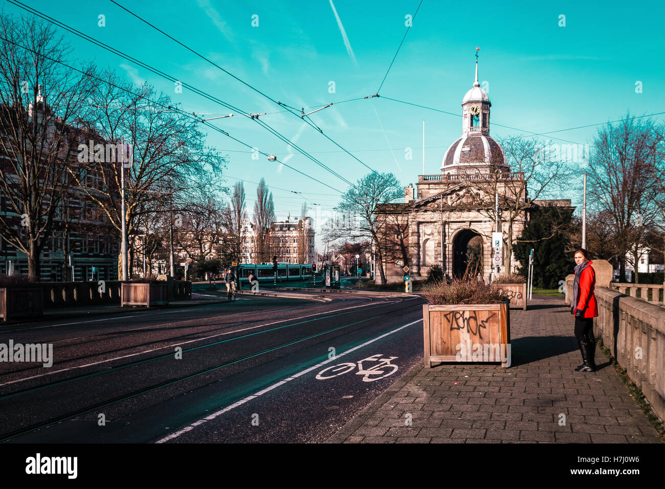 Photo of Girl in Amsterdam Netherlands Stock Photo - Alamy