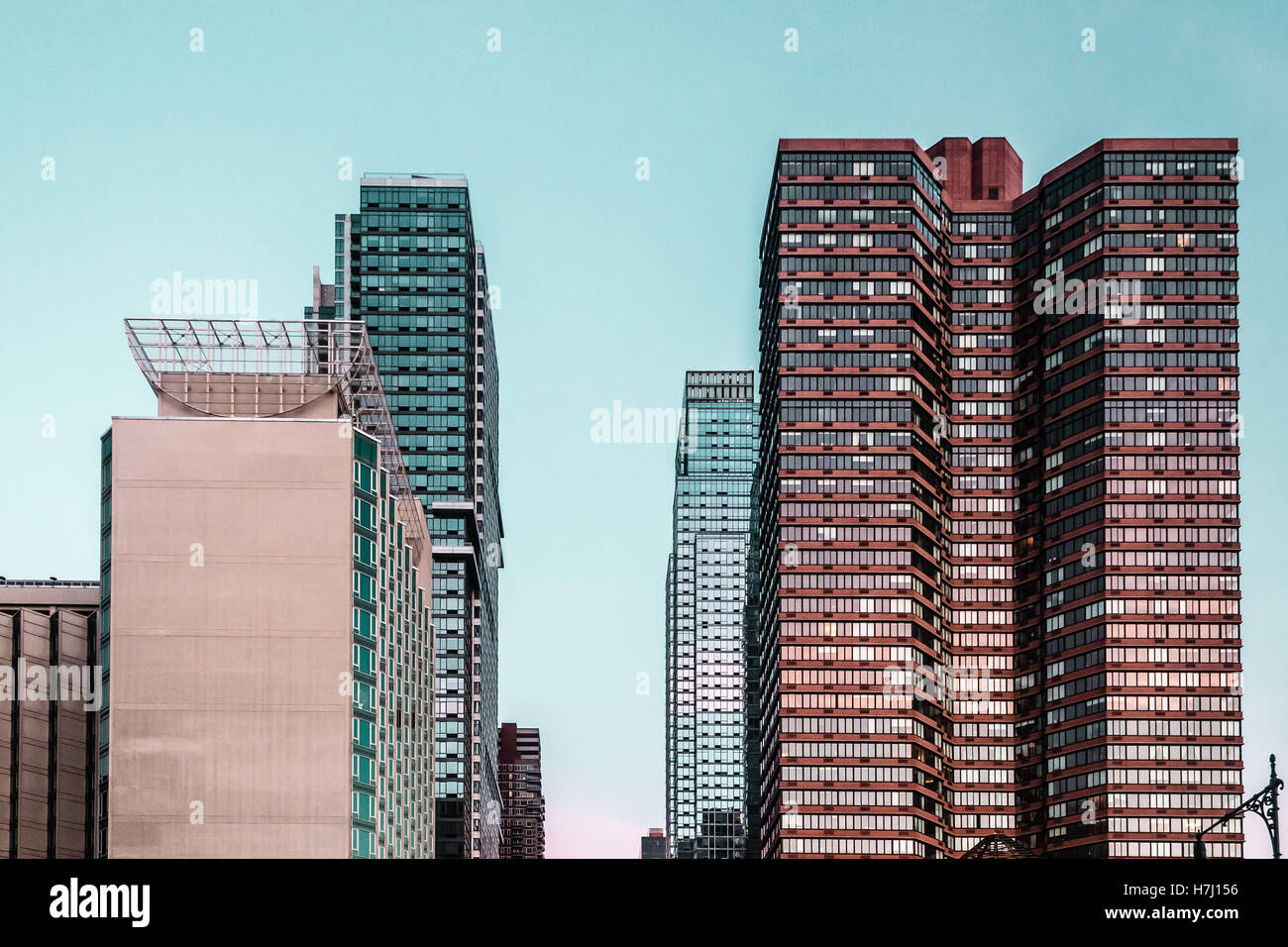 Photo of Reflective windowed buildings at Manhattan, New York City ...