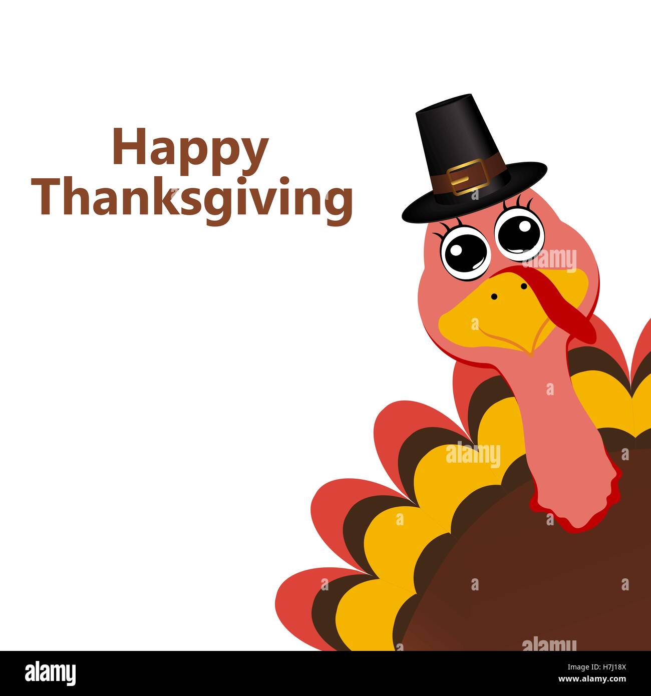 Thanksgiving day in white Stock Vector Images - Alamy