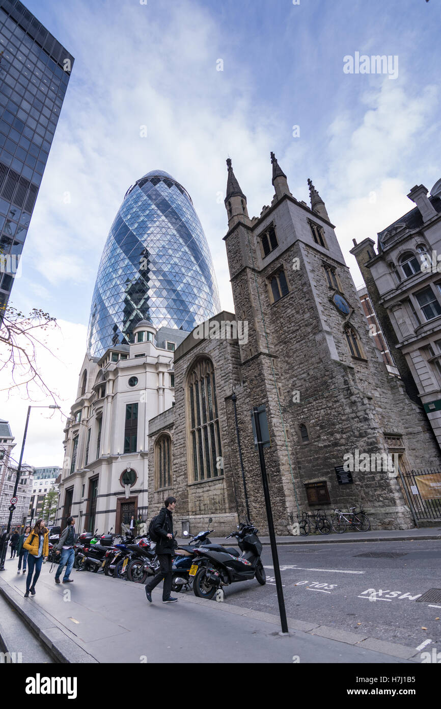 St Andrew Undershaft. A historic church in the heart of the city of ...