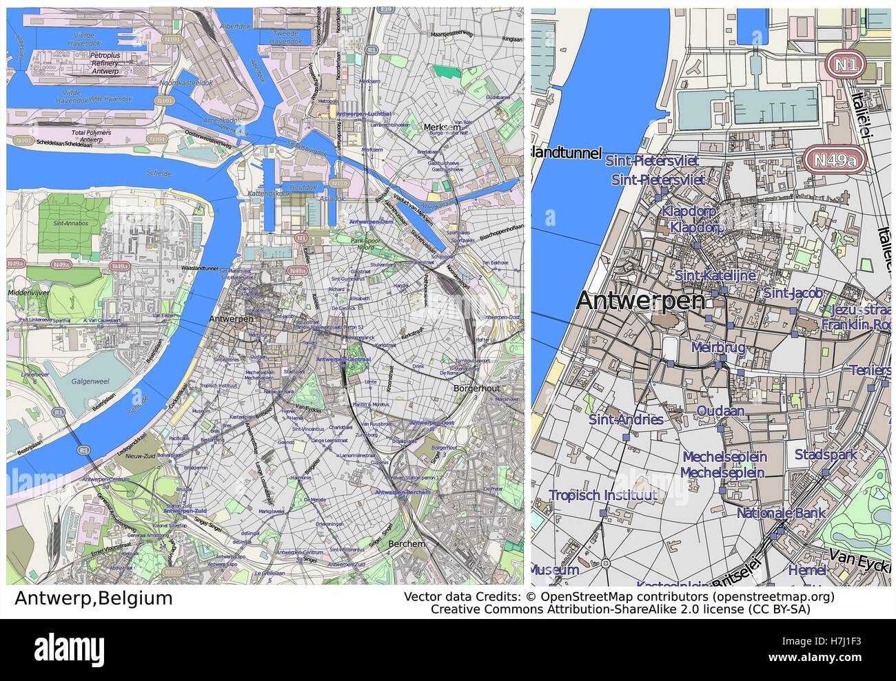 Map Antwerp High Resolution Stock Photography and Images - Alamy
