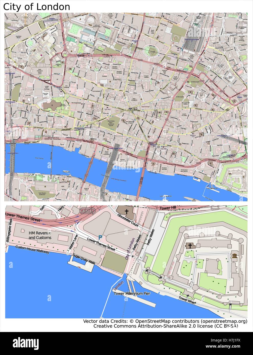 Aerial map of london hi-res stock photography and images - Alamy