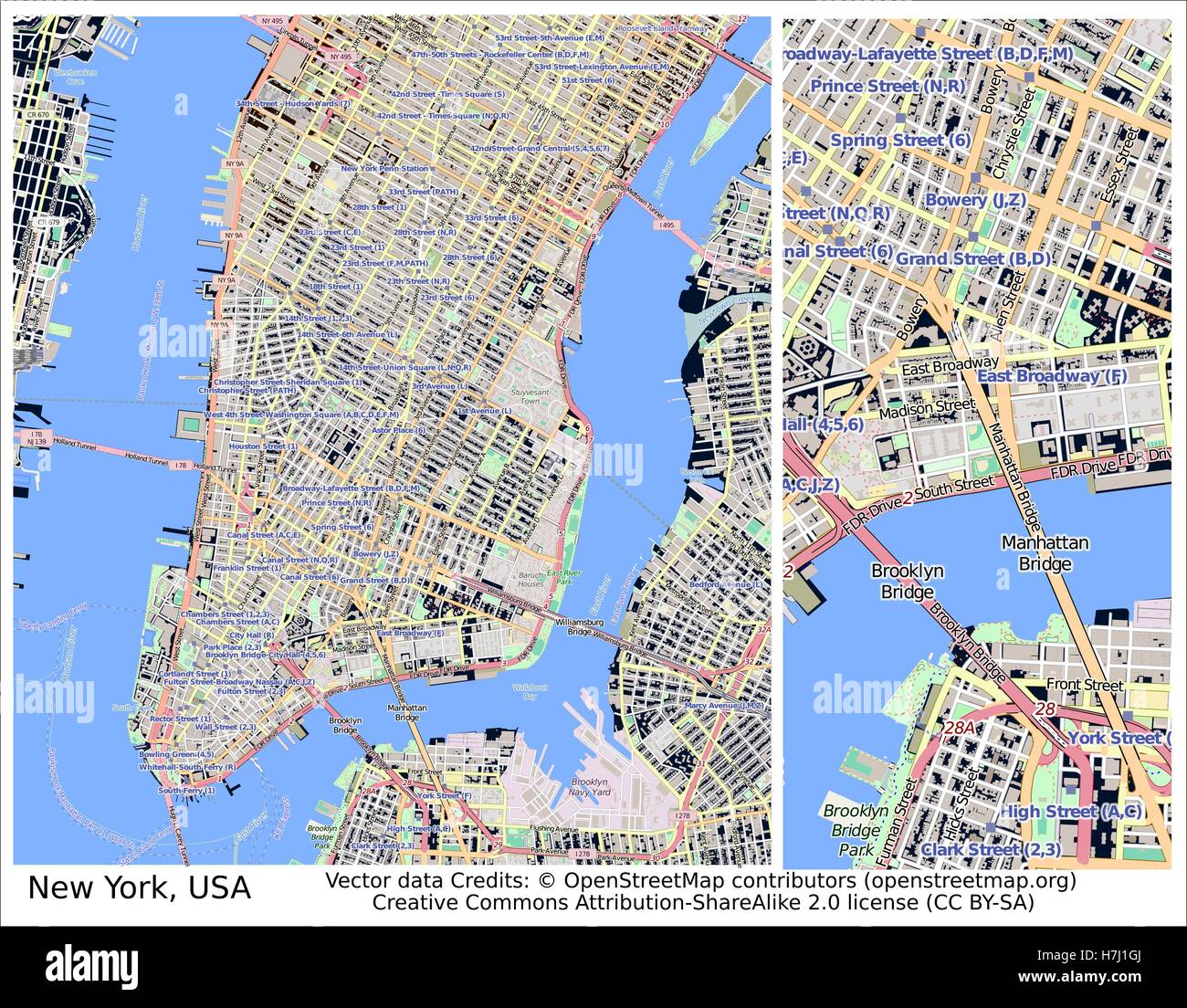 Map Of Elizabeth New Jersey High Resolution Stock Photography and ...