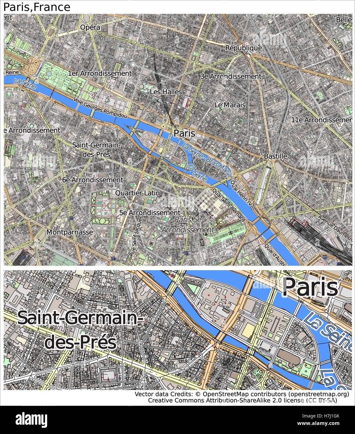 Gare du nord paris aerial High Resolution Stock Photography and Images ...