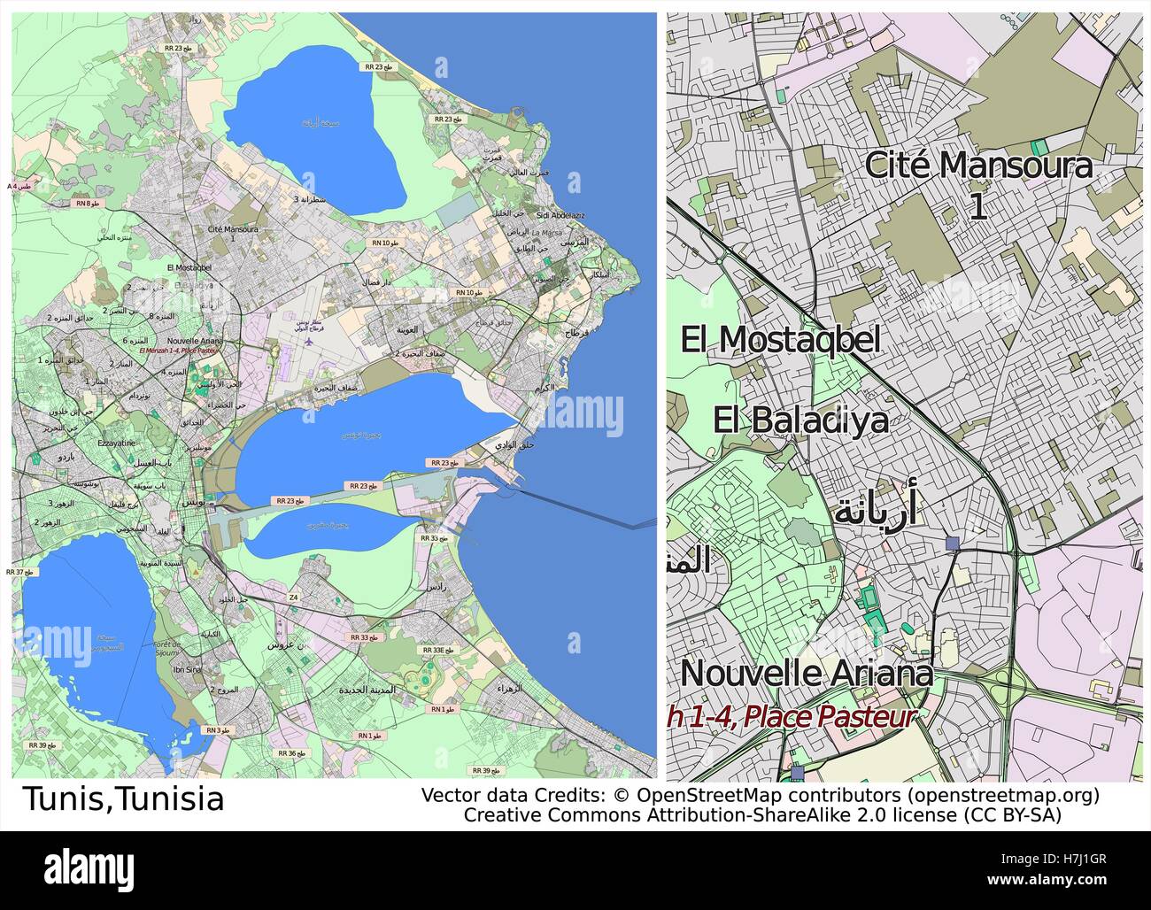 Tunisia tunis city aerial hi-res stock photography and images - Alamy