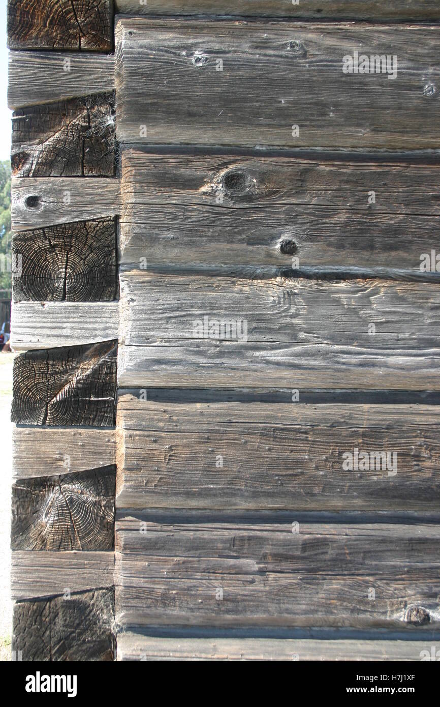 Rustic Fort Wall Board Texture Stock Photo - Alamy