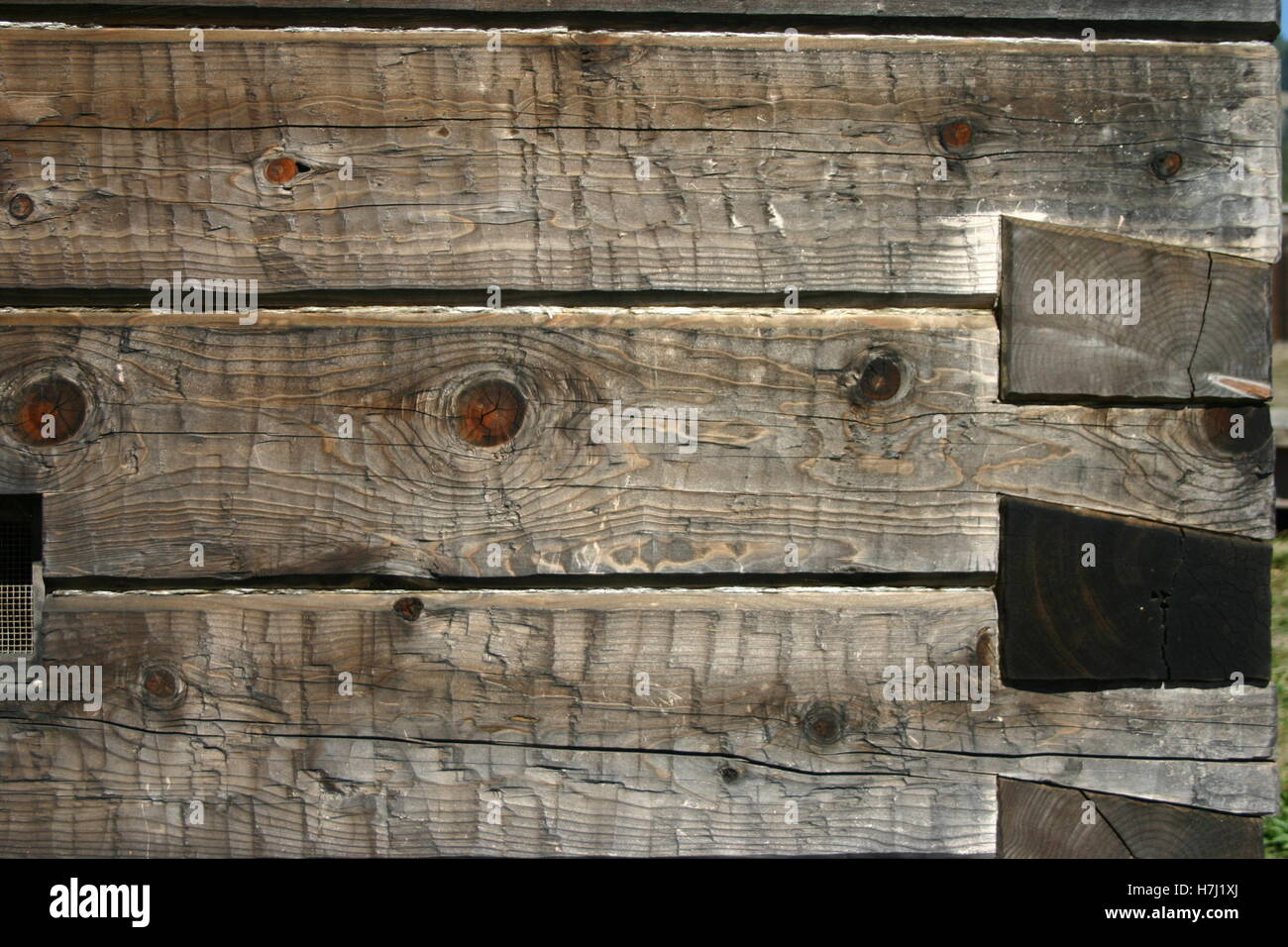Rustic Fort Wall Board Texture Stock Photo - Alamy