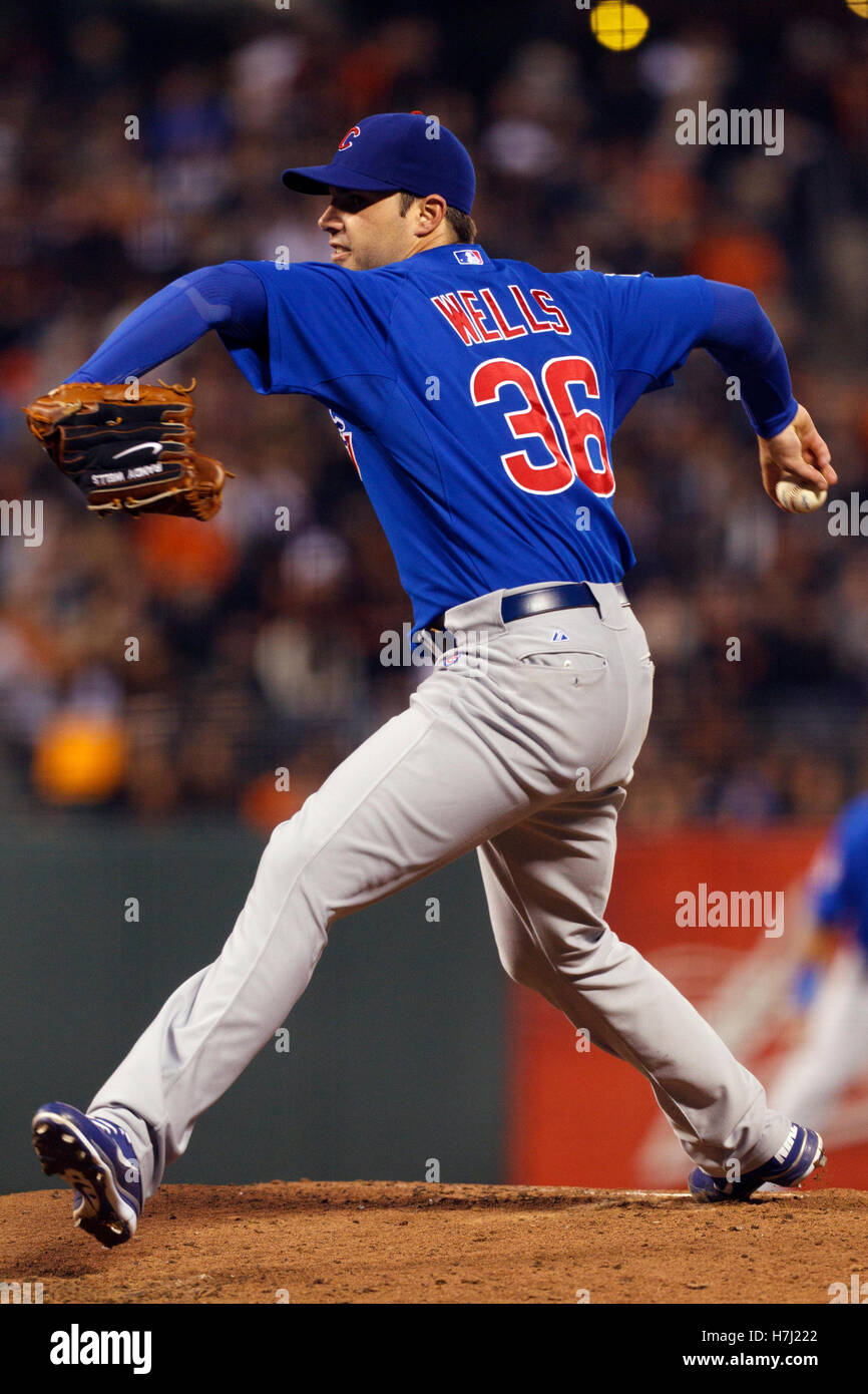 August 29, 2011; San Francisco, CA, USA; Chicago Cubs starting pitcher ...